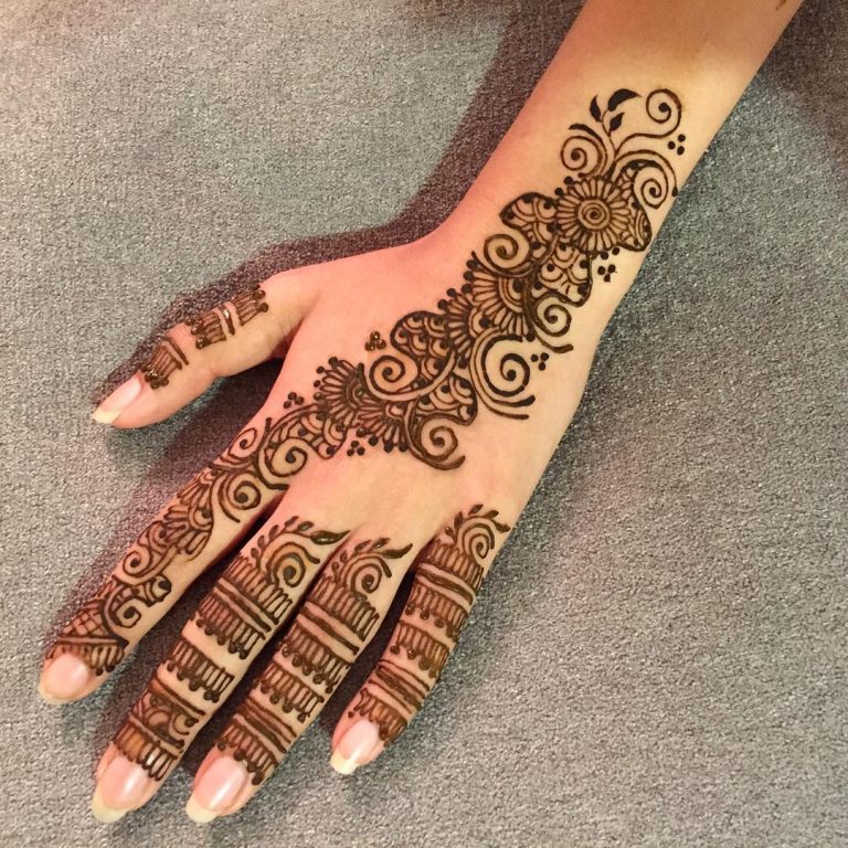 26 Simple and Easy Back Hand Mehndi Designs - Basic of Beauty